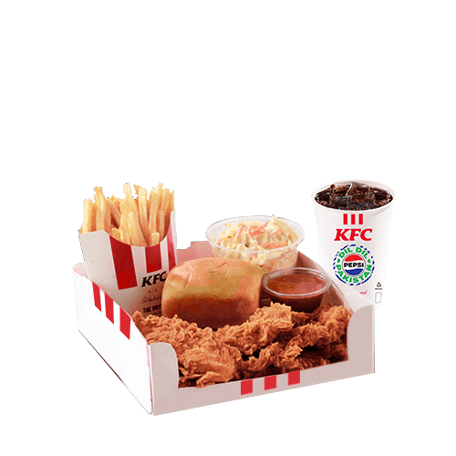 Boneless Box: Enjoy a hassle-free boneless experience with 4 Chicken strips, 1 Coleslaw, 1 ...