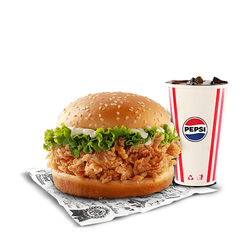 Midnight deal - zinger burger with regular drink